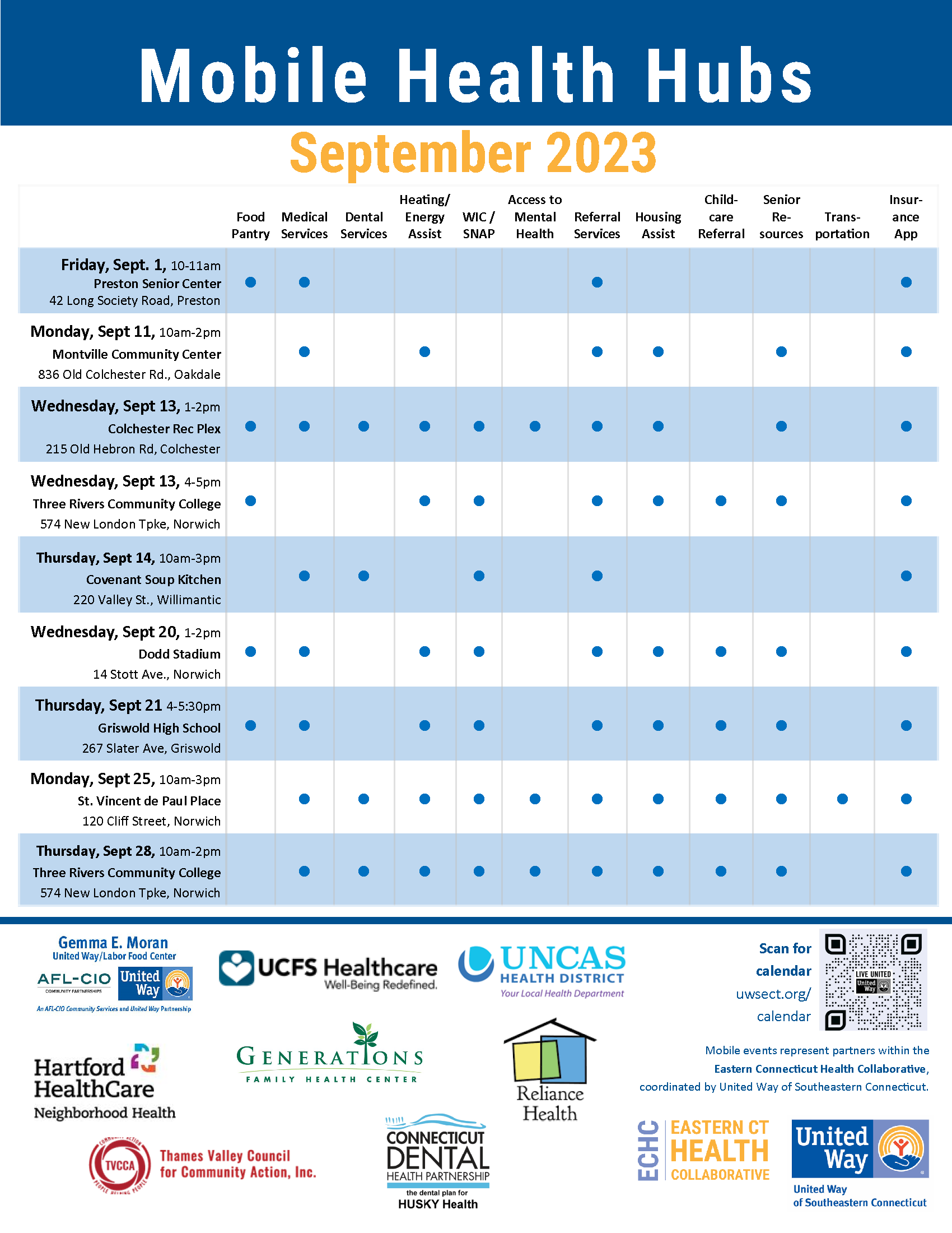 Mobile Health Hub - Norwich | United Way of Southeastern Connecticut